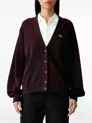 Lacoste Logo-patch V-neck Cardigan