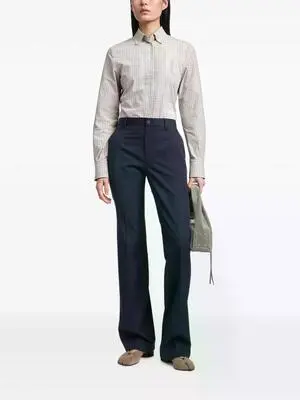 MAISON MARGIELA Pleated Wool Tailored Trousers