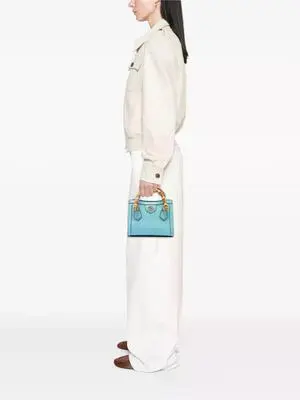 Gucci 2016-2026 Mini Calfskin Bamboo Diana Satchel - Blue