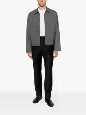 DRUMOHR Drawstring-waist Pleated Trousers - Blue