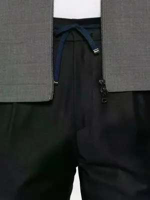 DRUMOHR Drawstring-waist Pleated Trousers - Blue