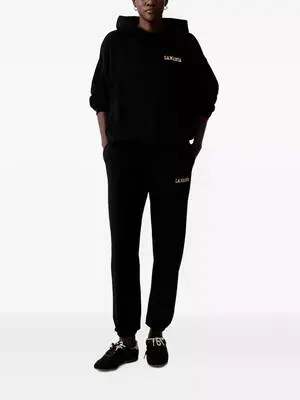 LA MANIA Grant Logo-embroidered Elasticated Track Pants - Black