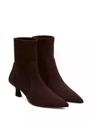 STUART WEITZMAN Vinnie Pointed-toe Ankle Boots - Brown