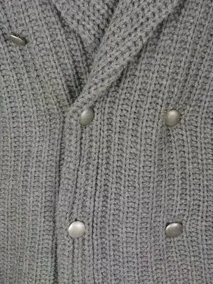 LBM Double-breasted Ribbed-knit Sweater