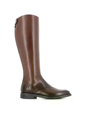 ALBERTO FASCIANI Cap-toe Knee-high Boots - Brown