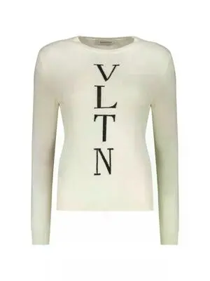 Valentino Garavani Intarsia-knit Wool Sweater - Neutrals