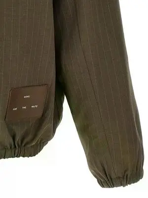 SONG FOR THE MUTE Coach Pinstripe-pattern Slim Jacket