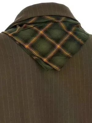 SONG FOR THE MUTE Coach Pinstripe-pattern Slim Jacket