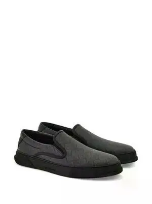 FERRAGAMO Embossed-pattern Slip-on Sneakers