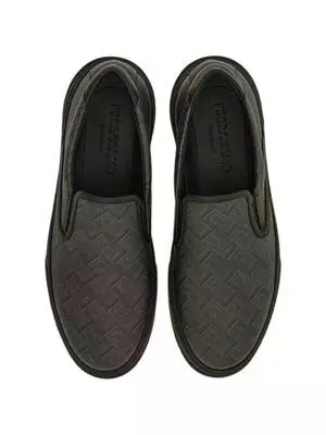 FERRAGAMO Embossed-pattern Slip-on Sneakers