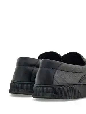FERRAGAMO Embossed-pattern Slip-on Sneakers
