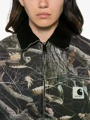 Carhartt Work In Progress Og Detroit Camo-pattern Jacket - Black