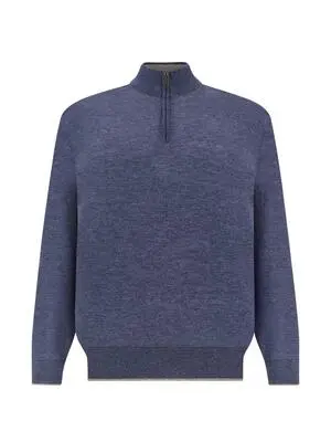 Paul & Shark Piuma Wool Half-zip Sweater - Blue