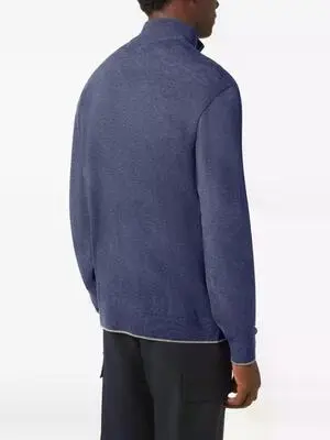 Paul & Shark Piuma Wool Half-zip Sweater - Blue