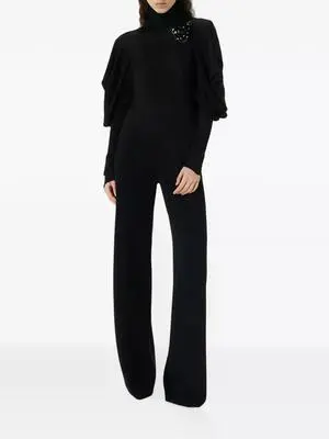 Blumarine Puff-sleeve Roll-neck Sweater