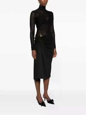 Emilio Pucci Sheer Mock-neck Bodysuit