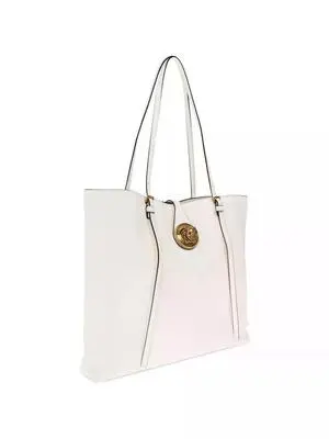 Versace Leather Bag With Medusa Head - White