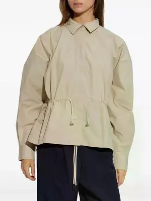 RETHINKIT STUDIOS Drawstring Cotton Shirt - Neutrals