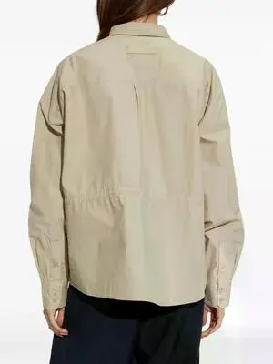 RETHINKIT STUDIOS Drawstring Cotton Shirt - Neutrals