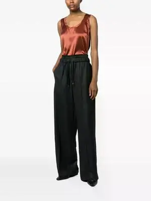 Brunello Cucinelli Silk Scoop-neck Top