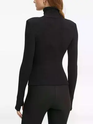 LA MANIA Corey Ribbed Thumb-slot Top
