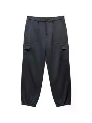 Black Label Elasticated-cuff Cargo Pants