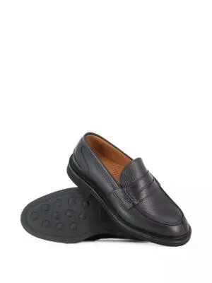 TASSINARI Pebble-leather Loafers - Black
