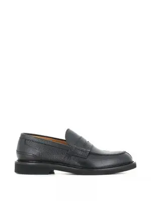 TASSINARI Pebble-leather Loafers - Black