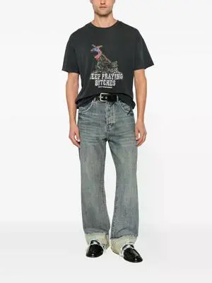 WILLY CHAVARRIA Graphic-print Distressed T-shirt
