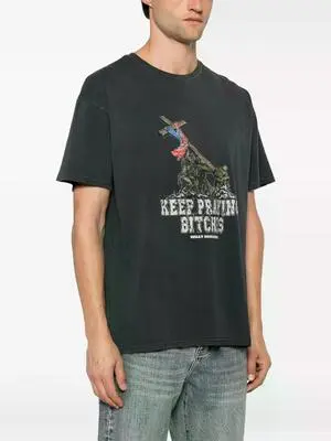 WILLY CHAVARRIA Graphic-print Distressed T-shirt