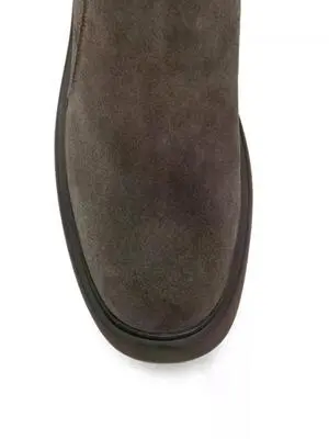 CAFÈNOIR Suede Platform Ankle Boots