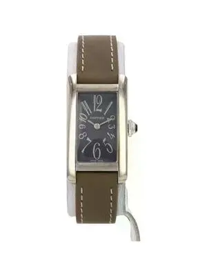 Cartier 2000's Tank Américaine 19mm Watch - Black