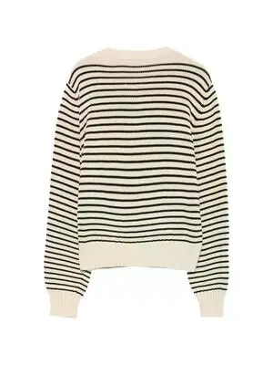 ROBERTO COLLINA Striped-knit Cotton Cardigan
