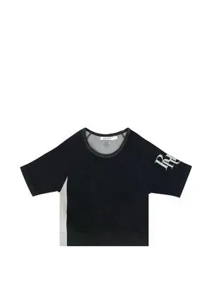 Rhude Logo-print Raglan-sleeve Top - Black