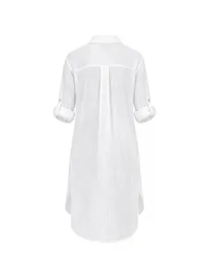 Seafolly Crinkle-twill Beach Shirt