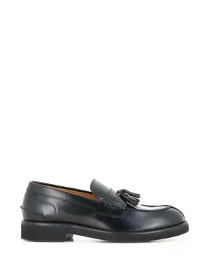 TASSINARI Tassel-detail Leather Loafers - Black
