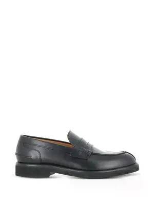 TASSINARI Penny Leather Loafers - Black