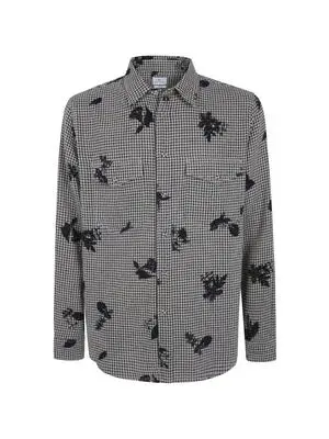 Paul Smith Floral-print Gingham Shirt
