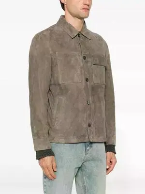ARMA Suede Flap-pocket Shirt Jacket