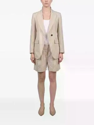 Brunello Cucinelli Striped Tailored Suit - Neutrals