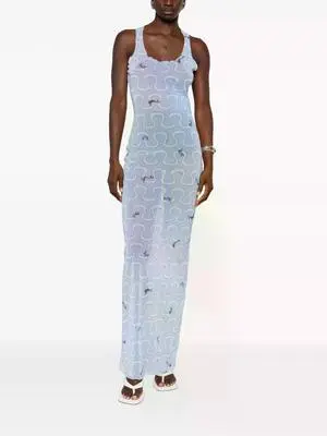 Emilio Pucci Graphic-print Scoop-neck Maxi Dress