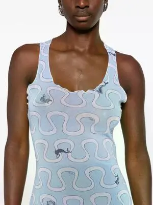 Emilio Pucci Graphic-print Scoop-neck Maxi Dress