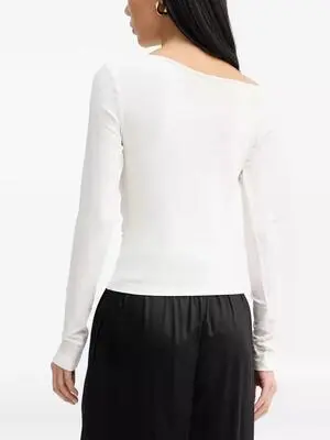 LA MANIA Enza Asymmetric Draped Top