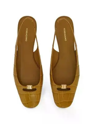 FERRAGAMO Slingback-strap Pumps - Brown