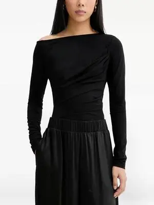LA MANIA Enza Off-shoulder Draped Top