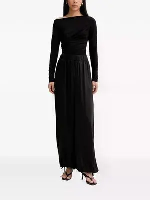 LA MANIA Enza Off-shoulder Draped Top