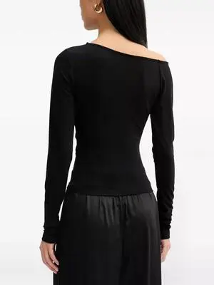 LA MANIA Enza Off-shoulder Draped Top
