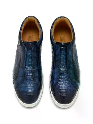 Magnanni Alligator-effect Slip-on Sneakers