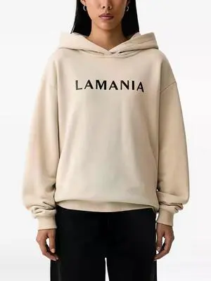 LA MANIA Every Logo-print Hoodie - Neutrals