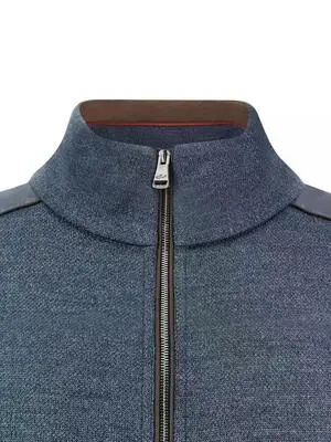 Paul & Shark Typhoon Platinum Zip-up Sweater - Blue
